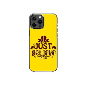 Just Believe Motivational Inspirational Positive Pattern Art Design Anti-Fall and Shockproof Gift iPhone Case (iPhone X/XS)