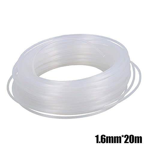 Replace Part for Machine 20m Nylon Trimmer Line White Grass Cutter Ropes Strimmer Roll Cord Wire String for Lawn Mower Electric Brushcutter Accessries