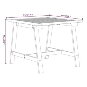 Camerina 3 Piece Patio Dining Set Outdoor Patio Dining Set Outdoor Patio Furniture Patio Set Patio Table and Chairs Set Solid Acacia Wood 3087122