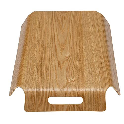 Yuyosunb Luxury Desk Table Bamboo in Bed Bread Wooden Tray Wood Fruit Breakfast Food Cake Coffee Tea Serving Tray with Handles