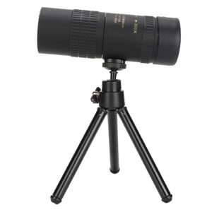 10X to 300X Zoom Telephoto Lens, Mobile Phone Monocular Telescope, Prism Stretchable Telescope with Tripod, Phone Holder, Bag, Lanyard for Hunting Traveling Concert