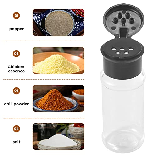 Yuyosunb 20Pcs/Set 100Ml Spice Salt Pepper Shakers Black Seasoning Jar Can Pepper Bottle Barbecue Condiment Kitchen Gadget Tool