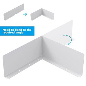 Tainrunse Roof Rain Diverter Gutter Splash Guard Efficient Valley for Easy Installation Heavy Protection Preserve Landscapes with Corrosion-Resistant 2pcs