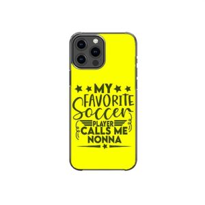 my favorite soccer player calls me noona sweet cute motivational pattern art design anti-fall and shockproof gift iphone case (iphone 12 mini)