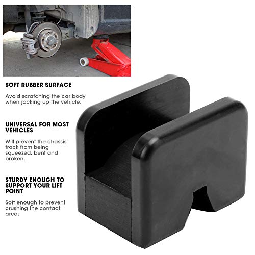 xwyebo Durable Universal Rubber Jack Point Lifting Block - Essential Auto Repair Tool for Jacking Support Pad