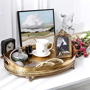 VEMMIO Breakfast Tray Tray Living Room Coffee Table Dining Table Large Fruit Plate Home Villa Model House Retro High-End