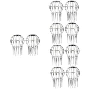 doitool 10 pcs gutter cleaner filter gutter cleaning tools net cover roof filter strainer spherical filter screen floor drain gutter downspout strainer leak stainless steel