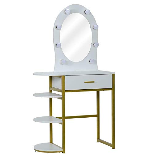 NJSV Vanity Set Makeup Table Vanities Quir Vanity Desk Makeup Vanity Side Tables Bedroom Vanity Table Portable Desk Vanity Set