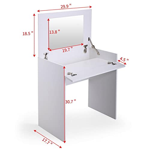 NJSV Makeup Vanity Table Shuq Vanity Desk Makeup Vanity Side Tables Bedroom Vanity Table Portable Desk Vanity Set