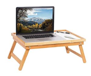 wood breakfast bed tray lap desk serving table foldable legs bamboo food dinner gpjjpus