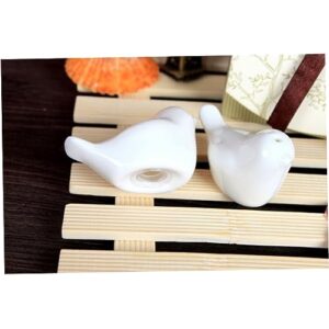 Kitchen seasoning jarLovebirds in the Window Ceramic Salt & Pepper Shakers Creative Bird Spice Jar Kitchen Tools