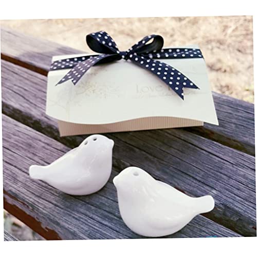 Kitchen seasoning jarLovebirds in the Window Ceramic Salt & Pepper Shakers Creative Bird Spice Jar Kitchen Tools