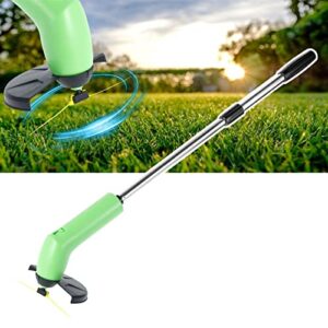 TENAGE Lawn Mower Lawn Mower Cordless Lawn Mower Two Wheel Length Adjustable Garden Trimmer