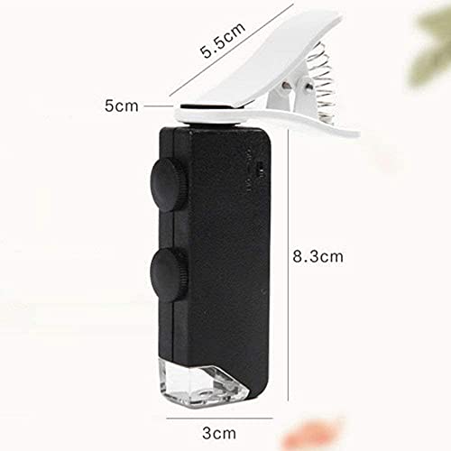 Magnifier Magnifying Glass Hd 60x 100x Magnifying Lens Handheld Magnifiers with Mobile Phone Holder Portable Reading Jade Identification Magnifying Mirror