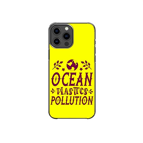 Ocean Plastic Polution Keep Green Awareness Pattern Art Design Anti-Fall and Shockproof Gift iPhone Case (iPhone 13 Pro Max)