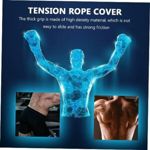 Unomor 5pcs Pull Cord Protector Chest Pull Rope Cover Household Pull Rope Cover Shoulder Workout Belt Cover Gym Belt Protective Case with Foam Sports Coat Gym Training Strap Cover Step on