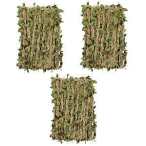 osaladi 3 rolls simulated rope and rattan artificial rattan faux rattan green leaves decor artificiales para burlap garland natural jute twine manual burlap rope gift