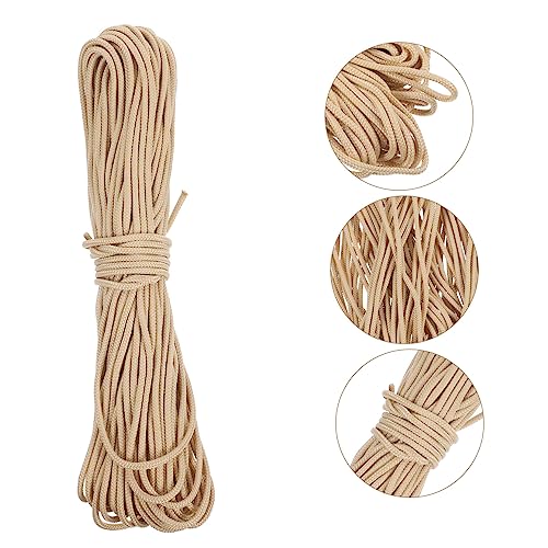 Housoutil 4 Rolls Braided Rope Photo Frame Hanging Rope Plant Hanger Outdoor Tools Outdoor Hangers for Plants Decorative Crafts Cotton Rope Gift Wrapping Ropes Cotton Macrame Cord Hang Rope