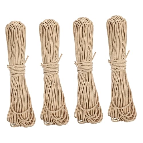 Housoutil 4 Rolls Braided Rope Photo Frame Hanging Rope Plant Hanger Outdoor Tools Outdoor Hangers for Plants Decorative Crafts Cotton Rope Gift Wrapping Ropes Cotton Macrame Cord Hang Rope