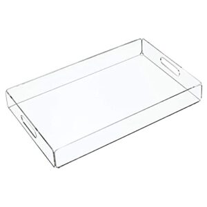 geeklls breakfast tray transparent tray snack plate drink tray snack food tray multifunctional storage plate bathroom towel tray