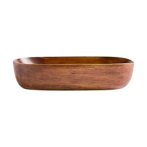 geeklls breakfast tray wooden dried fruit dish solid wood tableware food serving tray set teak wood spoon solid wood