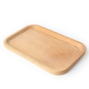 geeklls breakfast tray natural bamboo flat tea tray rectangular fruit tray table decoration hotel home furnishing