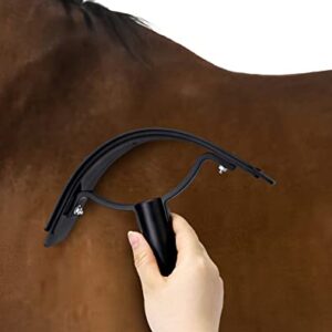 QWORK Sweat Scraper, 2 Pack Horse Supplies Easily Wick Away Water and Sweat Easy to Operate Horse Grooming Supplies