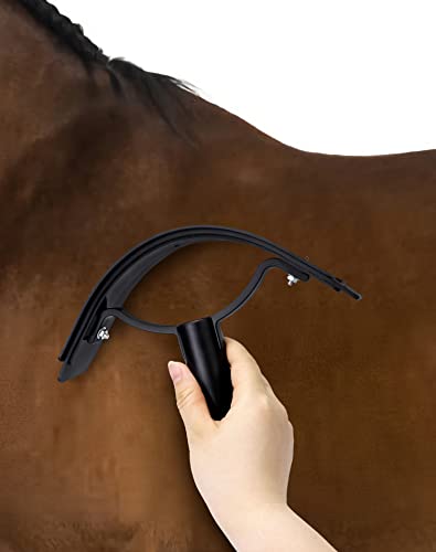 QWORK Sweat Scraper, 2 Pack Horse Supplies Easily Wick Away Water and Sweat Easy to Operate Horse Grooming Supplies