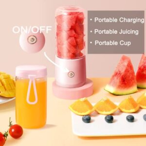 Sports Water Bottle with Portable Blender for Juice and Smoothies Maker USB Travel Juice Cup Personal Travel Blender Baby Food Mixing Updated 6 Blades (3)