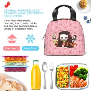 FGBXC Anime Insulated Lunch Bag Reusable Portable Lunch Box Snack Tote Bags For Adults Women Men Picnic Gifts Travel