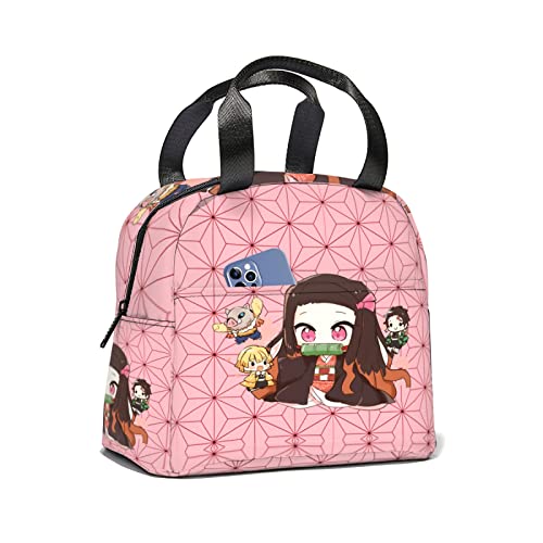 FGBXC Anime Insulated Lunch Bag Reusable Portable Lunch Box Snack Tote Bags For Adults Women Men Picnic Gifts Travel