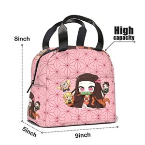 FGBXC Anime Insulated Lunch Bag Reusable Portable Lunch Box Snack Tote Bags For Adults Women Men Picnic Gifts Travel