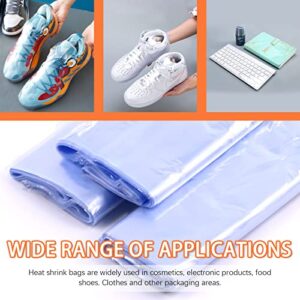 Tanstic 150Pcs Shoe Shrink Wrap Bags, Including 11"x18" 10"x12" 7"x12" Heat Shrink Plastic Wrap for Shoes