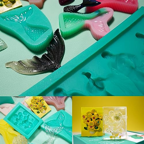 BBDINO Silicone Mold Making Kit, Super Elastic Silicone for Mold Making 140.8 Oz, Mold Making Silicone Rubber Platinum, Ideal for Casting 3D Resin Molds| Silicone Molds| Food Molds 1:1 by Volume