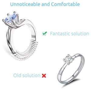 REIDEA Ring Adjuster, Invisible and Comfortable Non-Slip, Various Sizes to Fit Almost Rings