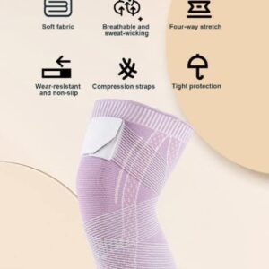 TIECHI Knee Compression Sleeve - Best Knee Brace, Professional Knee Brace with Side Stabilizers for Running, Workout, Arthritis, Joint Recovery, Knee Braces for Knee Pain Women Men (Green,XXXL)