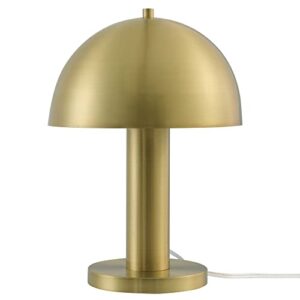 globe electric novogratz x 65856 olivia 12" table lamp, matte brass