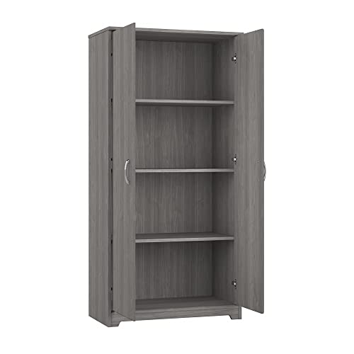 Bush Furniture Cabot Kitchen Pantry Cabinet with Doors, Tall, Modern Gray