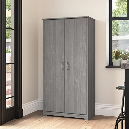 Bush Furniture Cabot Kitchen Pantry Cabinet with Doors, Tall, Modern Gray