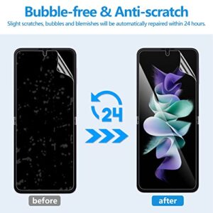 Galaxy Z Flip 4 Screen Protector 2 Pack, Hydrogel Film Screen Protector for Samsung Galaxy Z Flip 4, Soft EPU Screen Protector Full Covered, High Definition, Scratch Self Recovery, Bubble Free