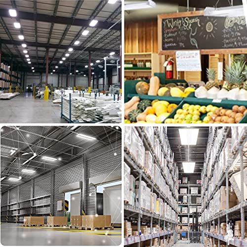 165W LED Linear High Bay Light Fixture, 2FT 22280LM(135LM/W) 5000K Daylight LED Workshops Light,100-277V, 0-10V Dimmable UL/DLC Warehouse Lighting for Exhibition Hall, Supermarkets, 5 Years Warranty