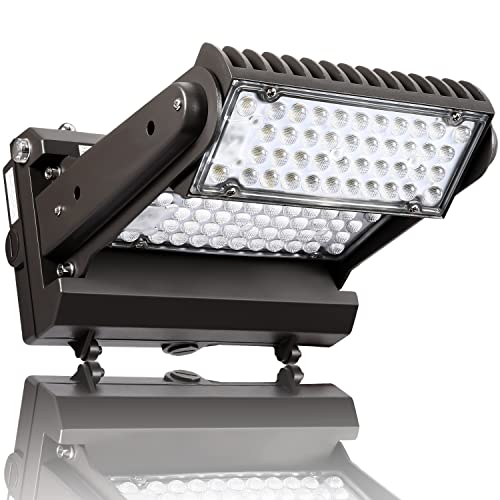 Rotatable LED Wall Pack Light with Dusk to Dawn Photocell, 100W 13000LM 600-800W HPS/HID Equiv., 5000K Daylight ETL Commercial Outdoor Security Lighting for Warehouse, Entrance, Parking, Garage