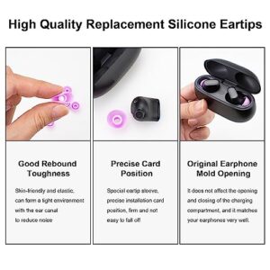 Aiivioll 6 Pack Silicone Ear Tips for Beats Fit Pro/Studio Buds/Studio Buds+ in Ear Tips Replacement Ear Tips S/M/L (Dark Gray)