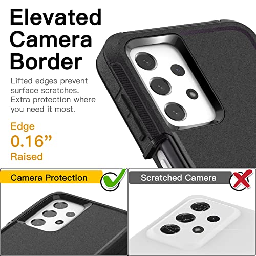 AICase for Galaxy A23 Belt-Clip Holster Case(6.6"),Heavy Duty Rugged Phone Cover,Durable Military Grade Protection Shockproof/Drop Proof/Dust-Proof Protective for Samsung Galaxy A23 5G 2022