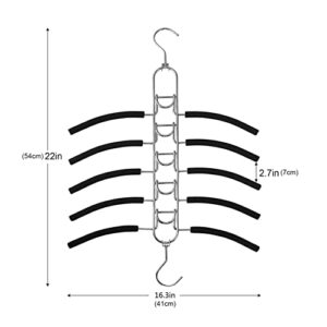 Koobay Multifunctional Adult Clothes Rack,5 in 1 Duty Space Saving Clothes Metal Hanger,Heavy Duty Metal Blouse Hanger Closet Storage Organizer for Coat Suit Jacket Sweater Skirt Shirt Pants (4)