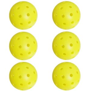 tianyou outdoor pickleball rotation molded one-piece pickle ball 40 holes pickleball balls 6 pack