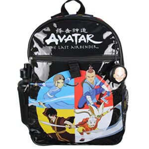 INTIMO Nickelodeon Avatar The Last Airbender Characters Aang Zuko Katara Sokka 5 PC Backpack Lunchbox Icepack Water Bottle