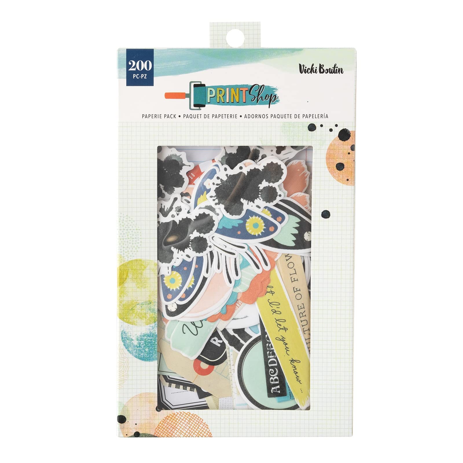 Vicki Boutin Print Shop PAPERIE Pack, Paper Pieces & Washi Stickers