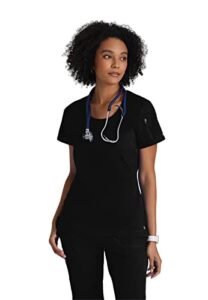 barco one bot142 women's uplift scrub top black 2xl