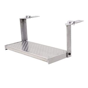 hd ramps 26" w folding aluminum punch plate trailer step